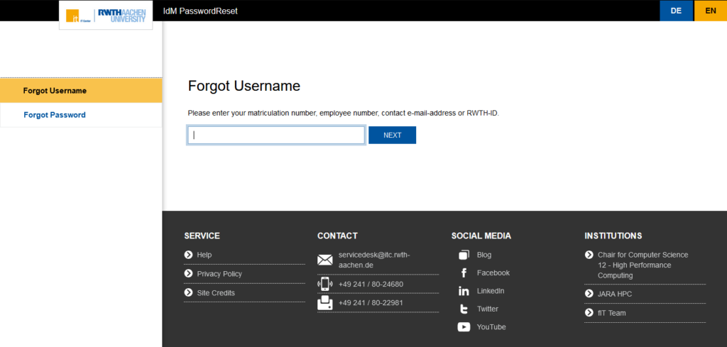 New layout for PasswordReset • IT Center Blog